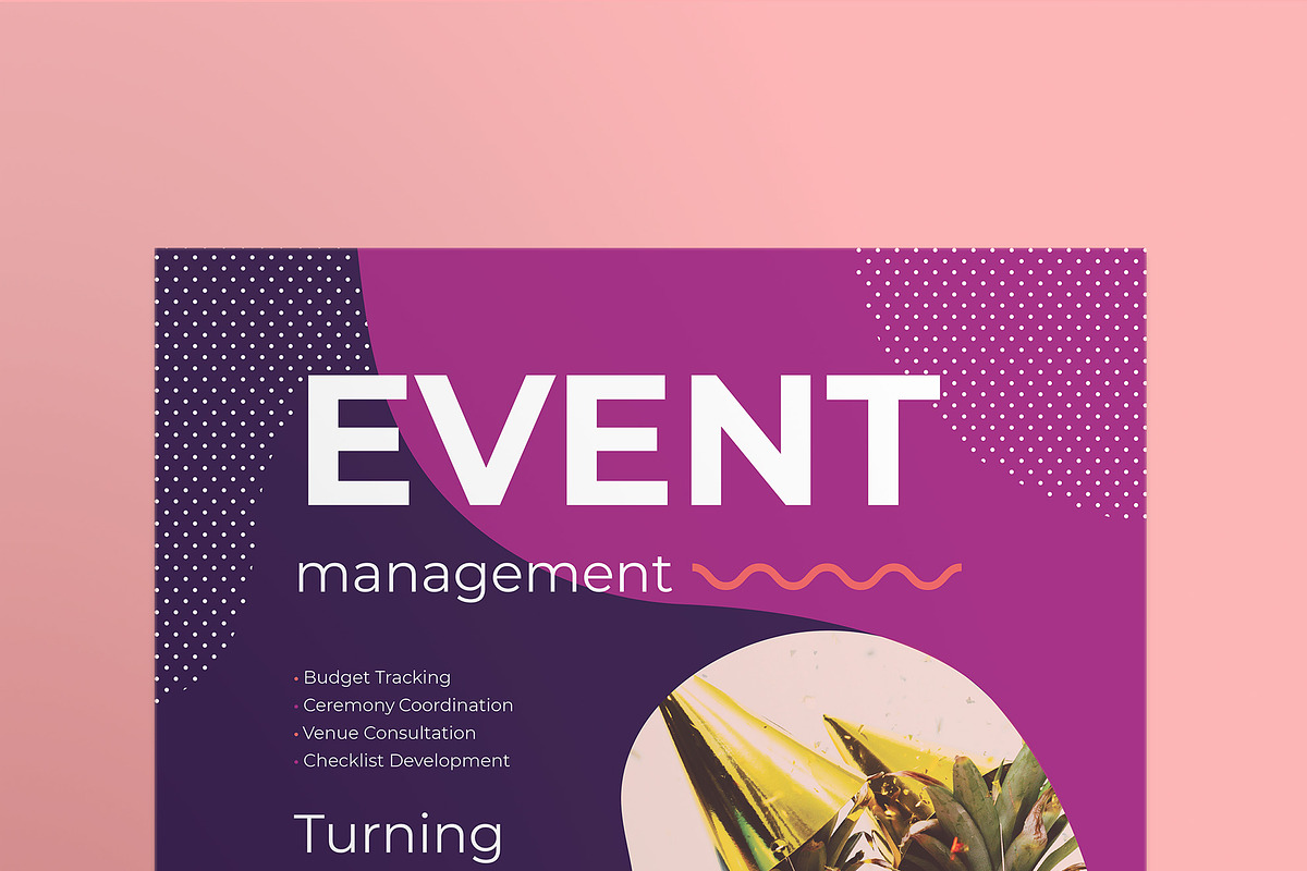Event Management Poster, a Flyer Template by TemplatesNow!