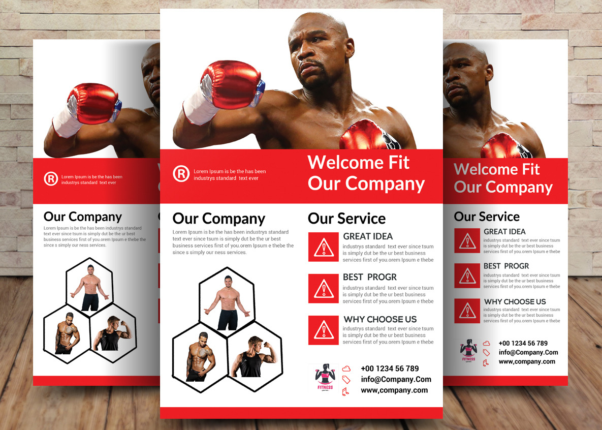 Bocsing Flyer, a Flyer Template by graphicforest