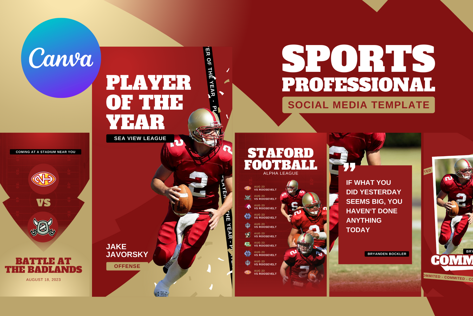 Social Media Sports Template V.5, a Social Media Template by Graphics ...