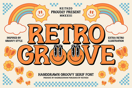 Retro Groove - Retro Font