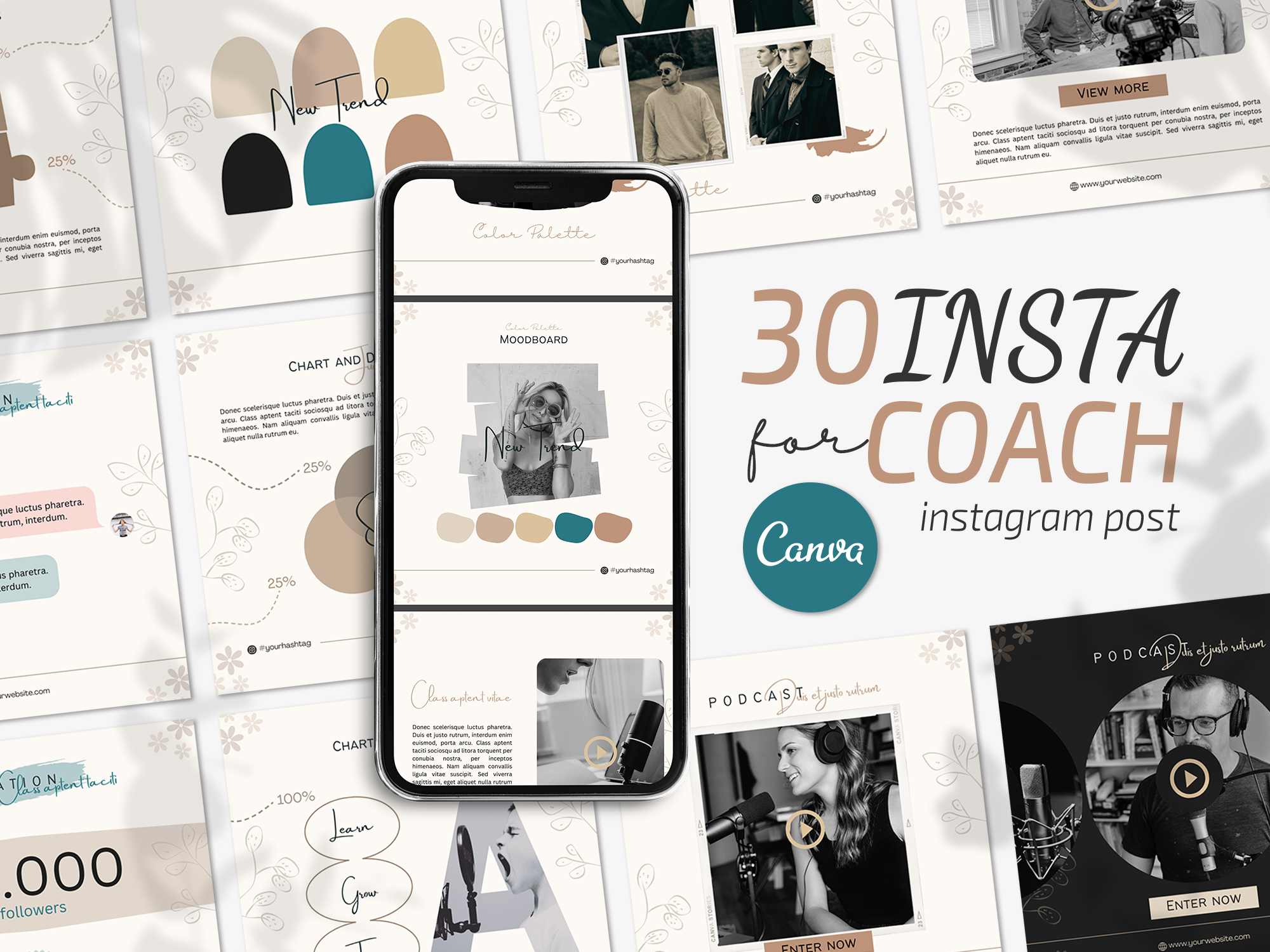 Canva Instagram Templates, a Social Media Template by UINVI Design