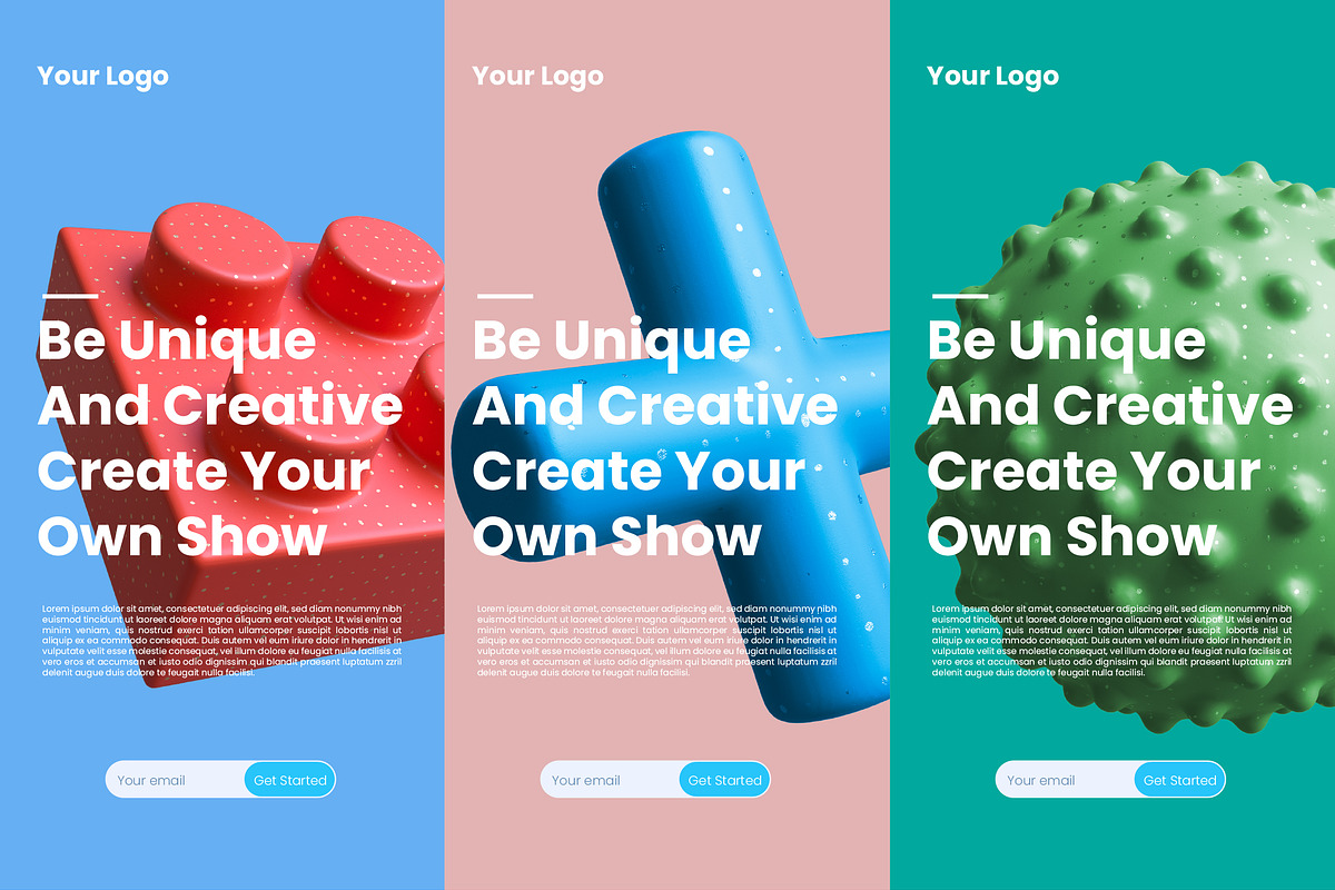 3D Geometric Objects, an Object Graphic by Grid