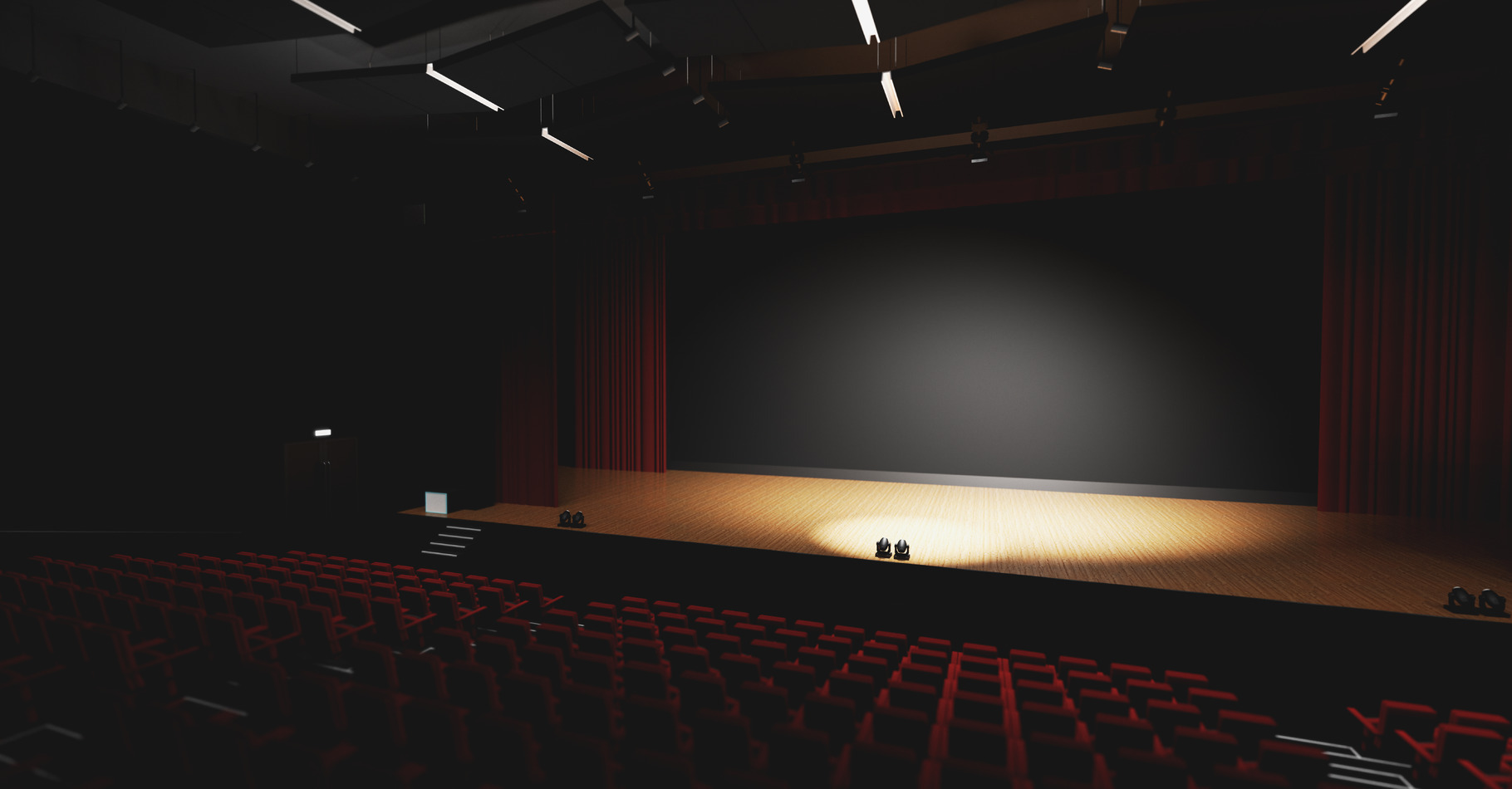 Theatre with empty stage., an Arts & Entertainment Photo by Photocreo ...