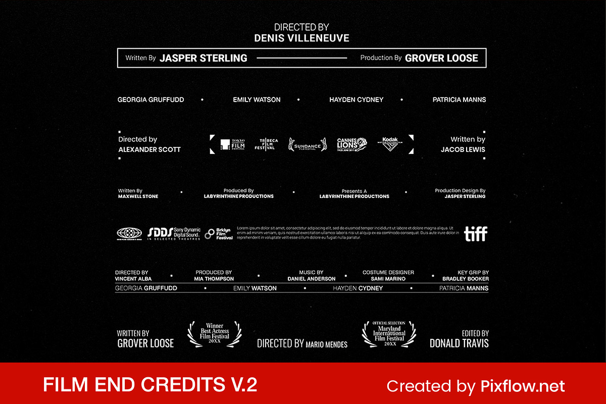 Film End Credits V.2