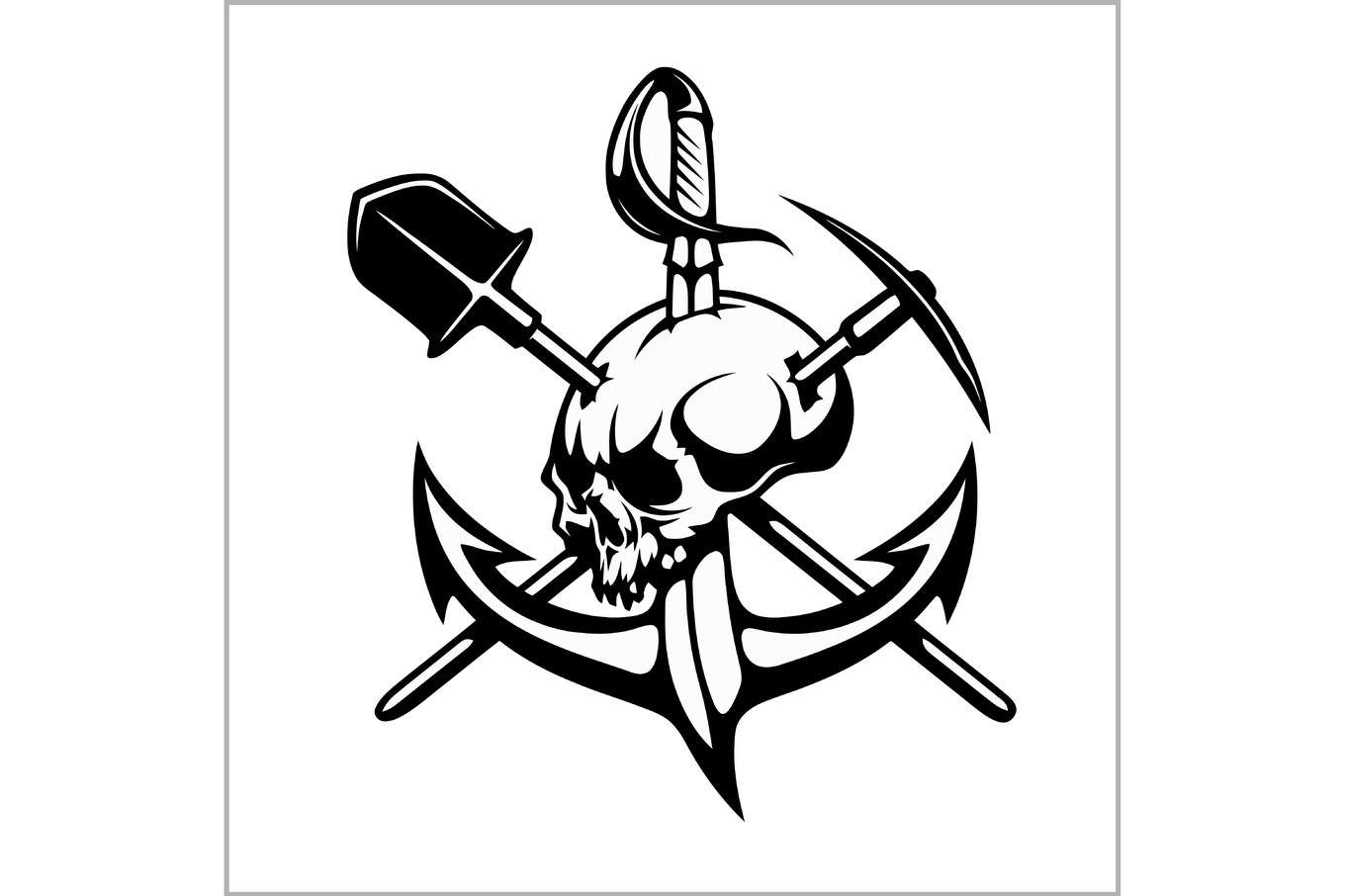 Emblem of treasure hunters, heraldic sign - treasure hunter, vector for ...