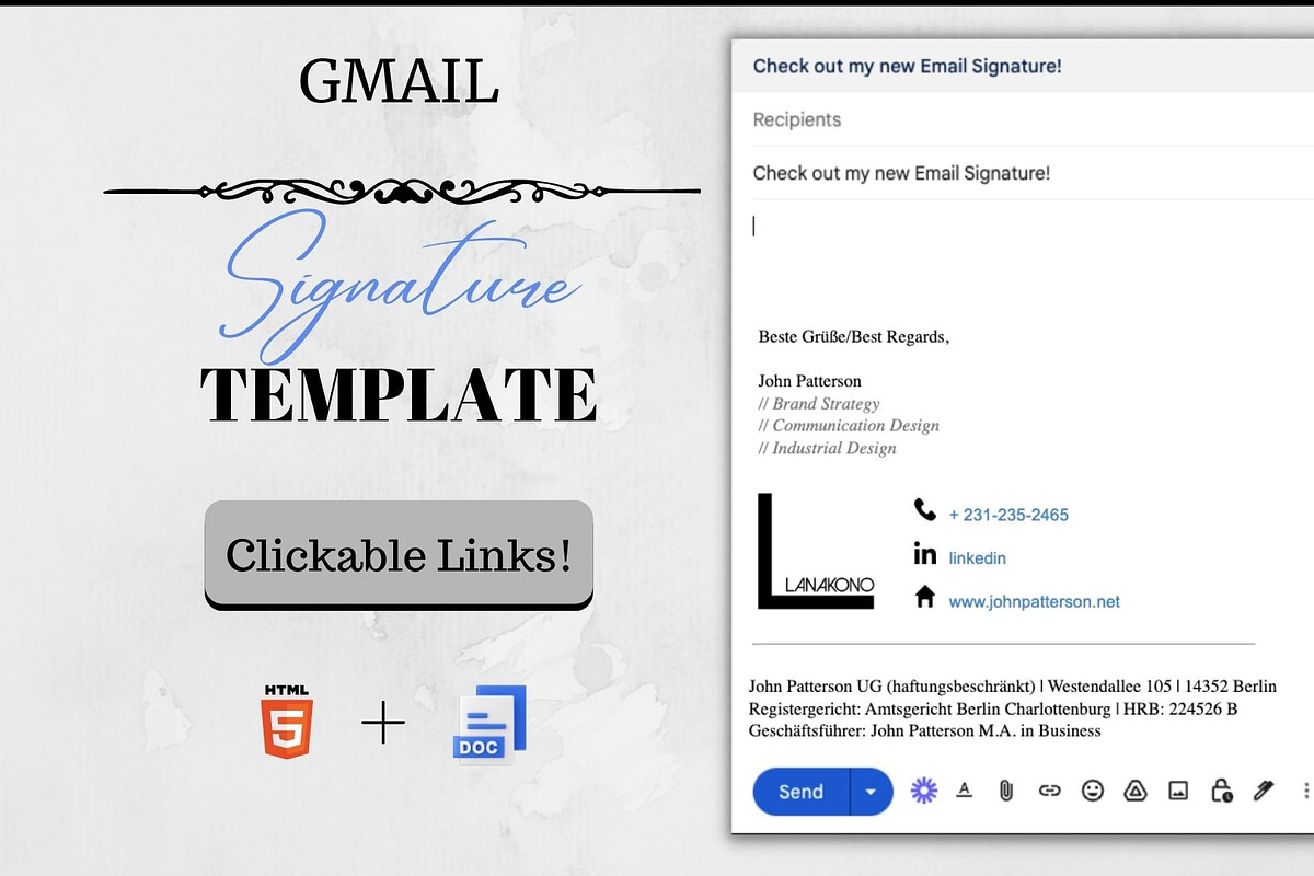 Clickable Email Signature