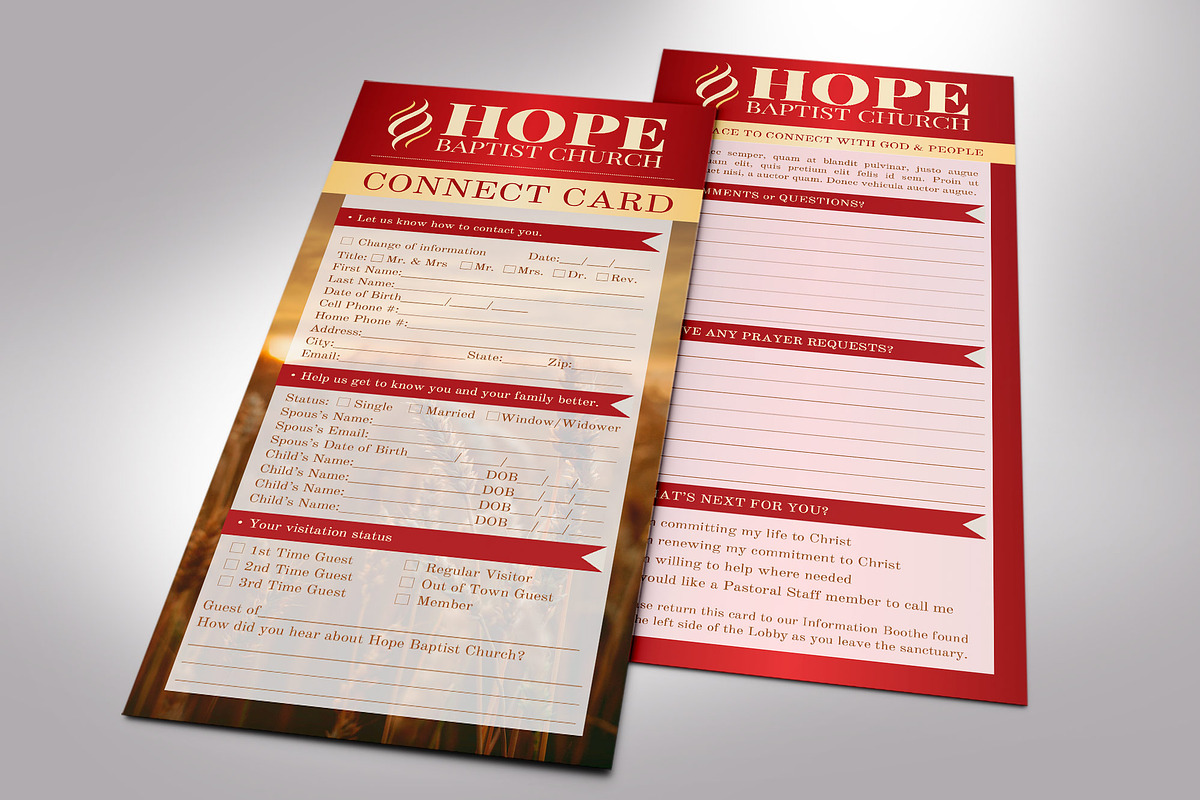 Connect Card Canva Template
