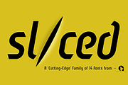 Sliced Open, a Sans Serif Font by ArtyType