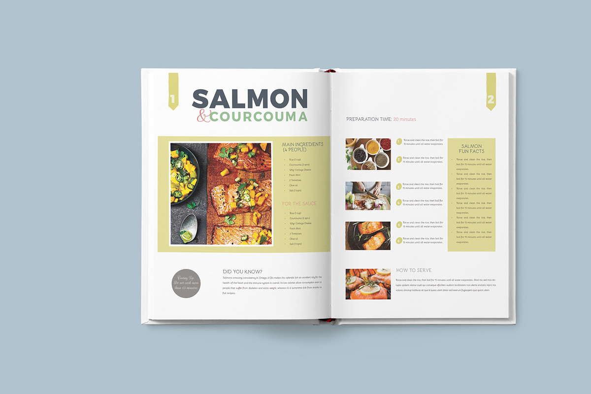 Recipe Book-Magazine Template, a Magazine Template by Graphic House ...