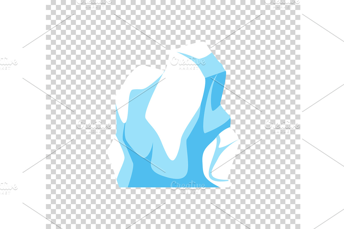 Iceberg. Cartoon floating, an Illustration by Things for designers ...