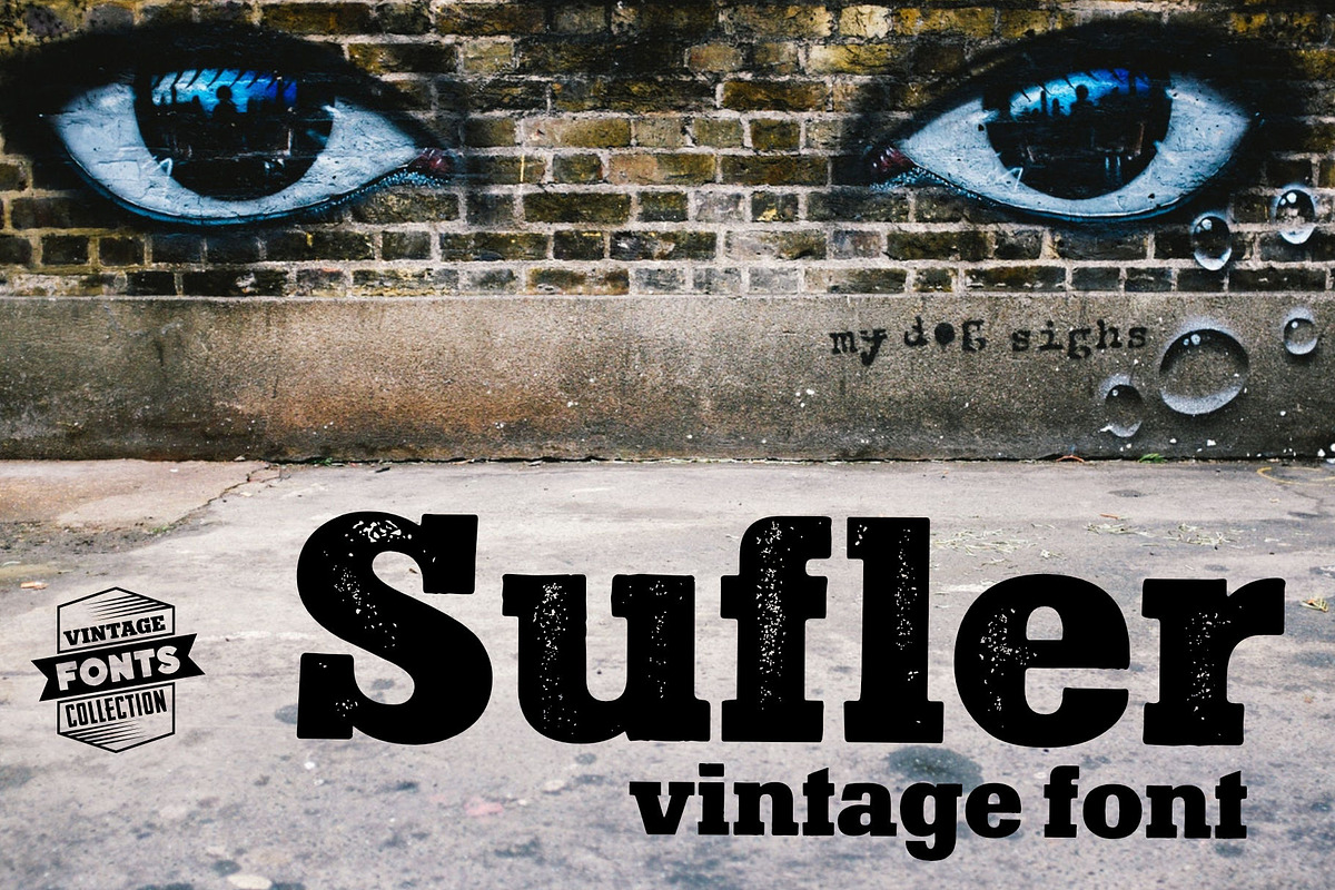 Sufler - 2 vintage fonts, a Slab Serif Font by Leitmotif