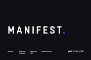 Manifest Type Family, a Sans Serif Font by Yasin Yalçın