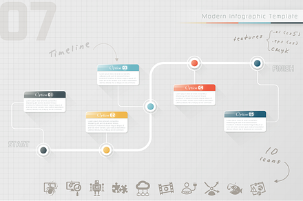 Infographic Timelines Bundle, a Presentation Template by Infographic ...