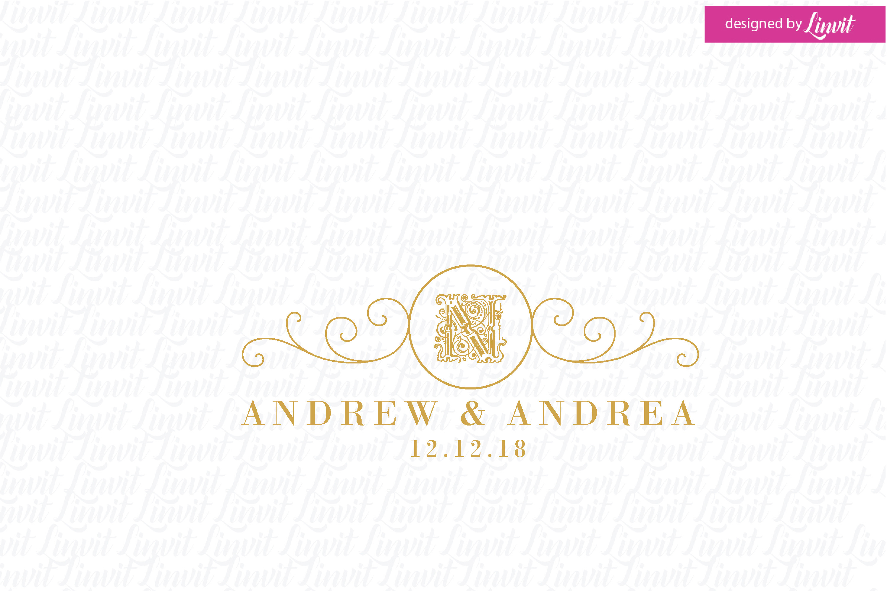 Simple Wedding Logo, a Branding & Logo Template by LinvitInstant ...