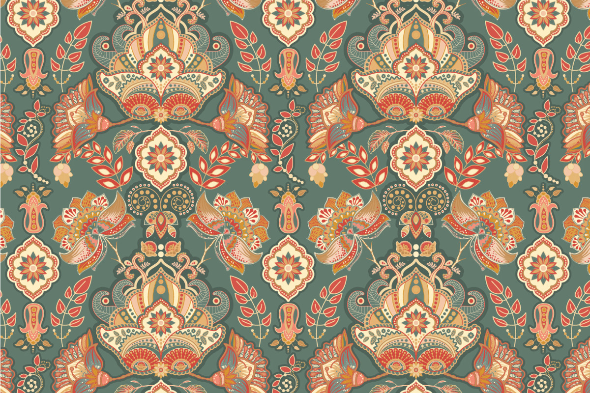 5 Vintage Paisley Patterns, a Pattern Graphic by Sunny_Lion