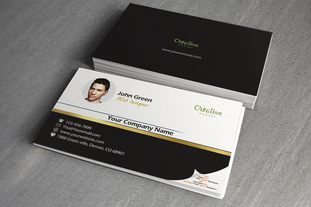 Web designer Business Card, a Business Card Template by NawaTechs ...