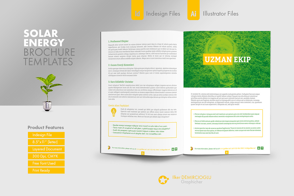 Solar Energy Brochure Templates, a Brochure Template by grafilker