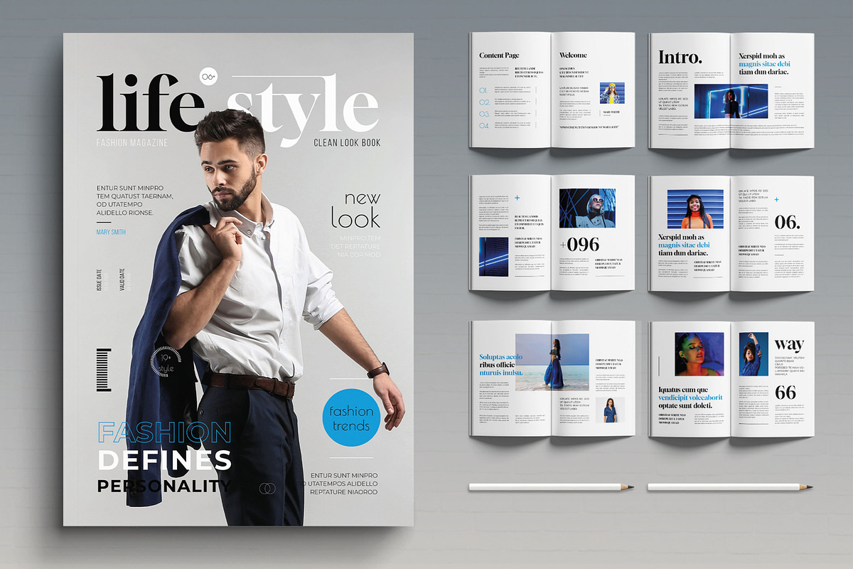 Minimalist Magazine Design