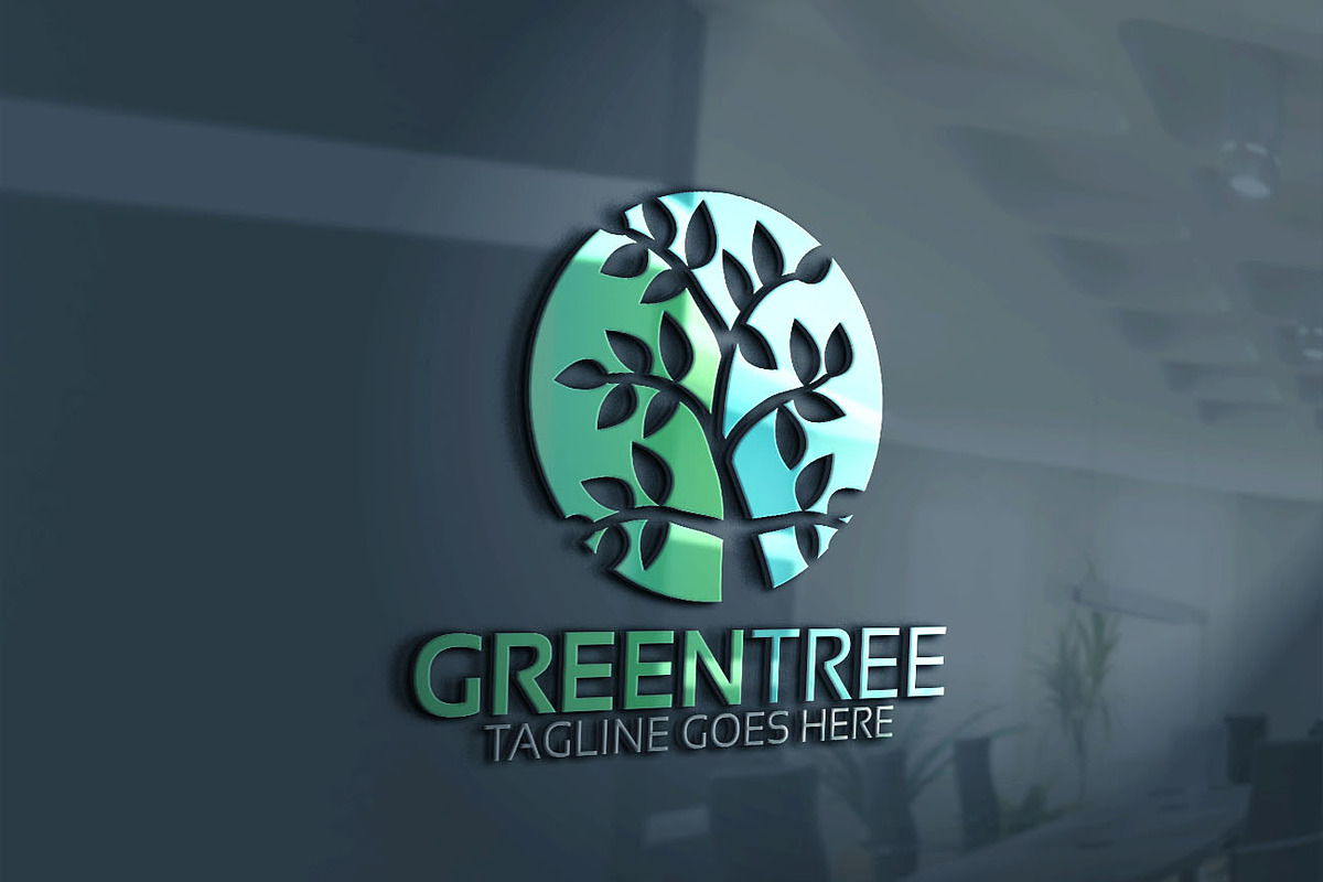 Green Tree Version 2 Logo, a Branding & Logo Template by Josuf Media