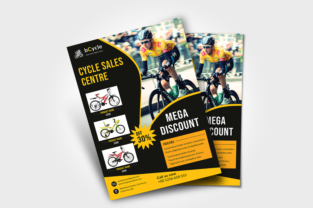 Cycle Store Flyer, a Flyer Template by graphicsunday