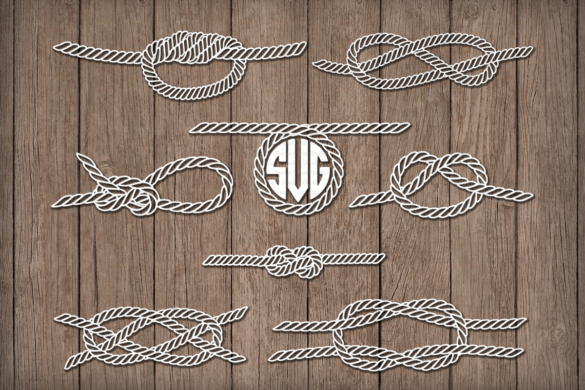 Nautical Knots SVG, Sea Knots files, an Illustration by Doodle Cloud Studio