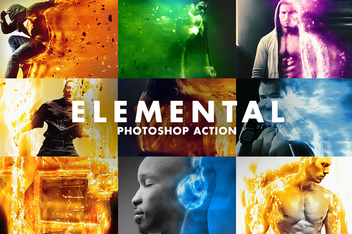 Elemental Photoshop Action, an Action Add-On by Sevenstyles