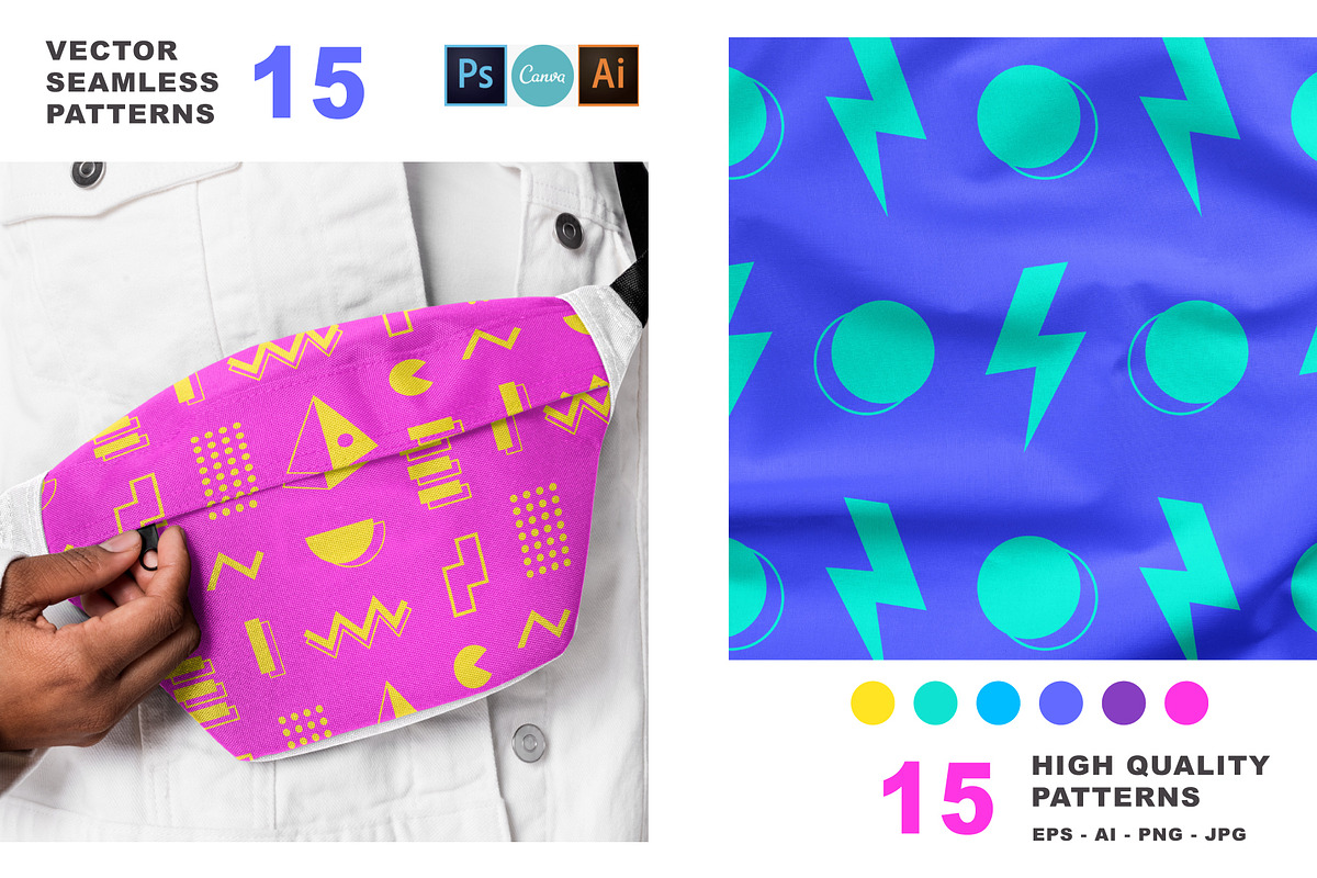 200+ Geometric 90s Graphics Bundle, a Graphic by Katrinelly