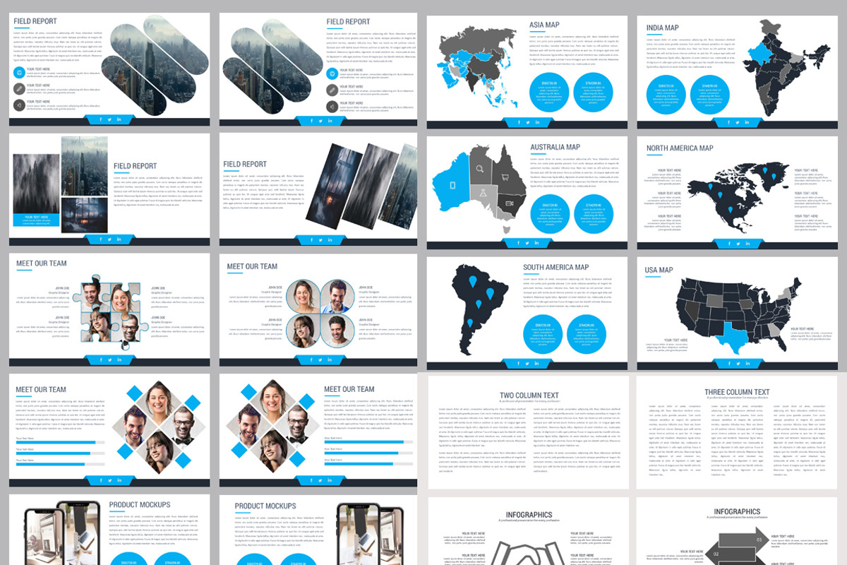 Field Report Powerpoint Template, a Presentation Template by Creative ...