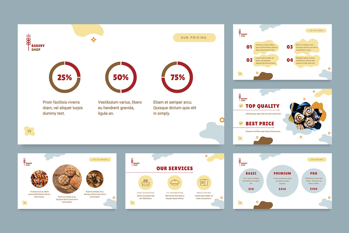 Presentation Bakery, a Presentation Template by TemplatesNow!