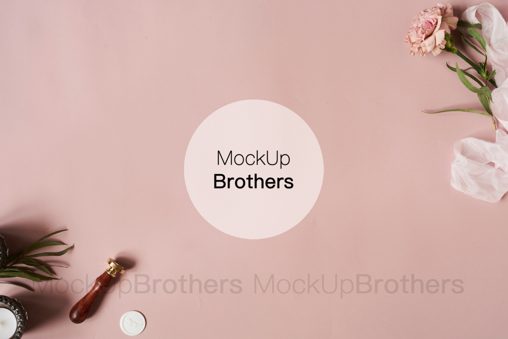 Pink mock-up, Background mockup, a Print Template by MockUpBrothers
