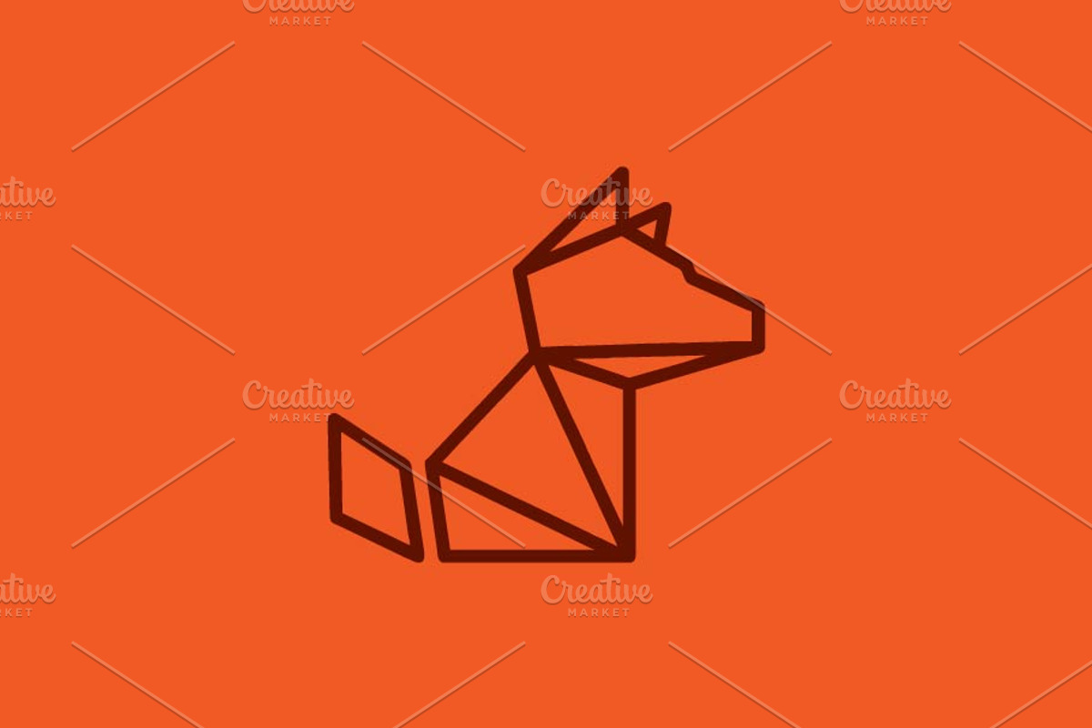 Fox Triangle Logo, a Branding & Logo Template by Akdesain