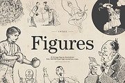 25 Vintage Figures - Vol.4, an Illustration by MARTINI Type Designer