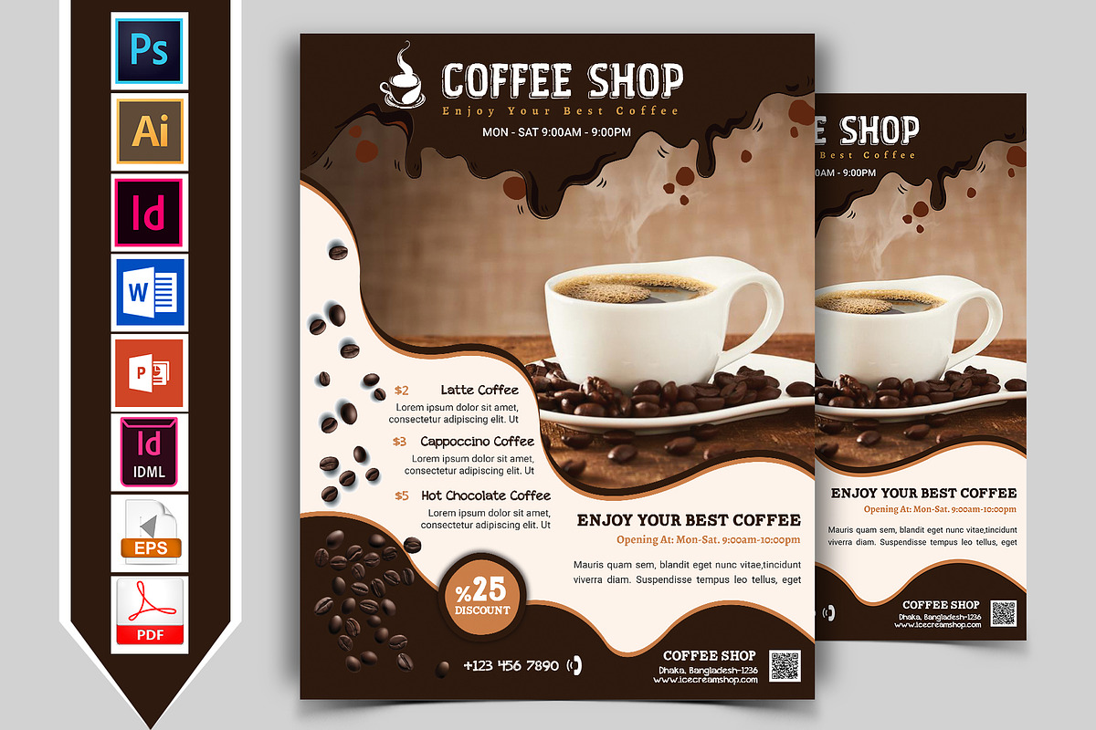 Coffee Shop Flyer Vol-02, a Flyer Template by Imagine Design Studio