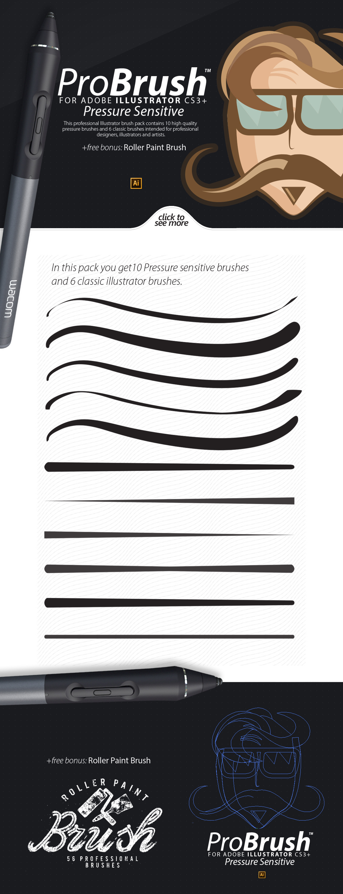 ProBrush™ PS + Bonus Brushes, a Brush Add-On by Leonard Posavec