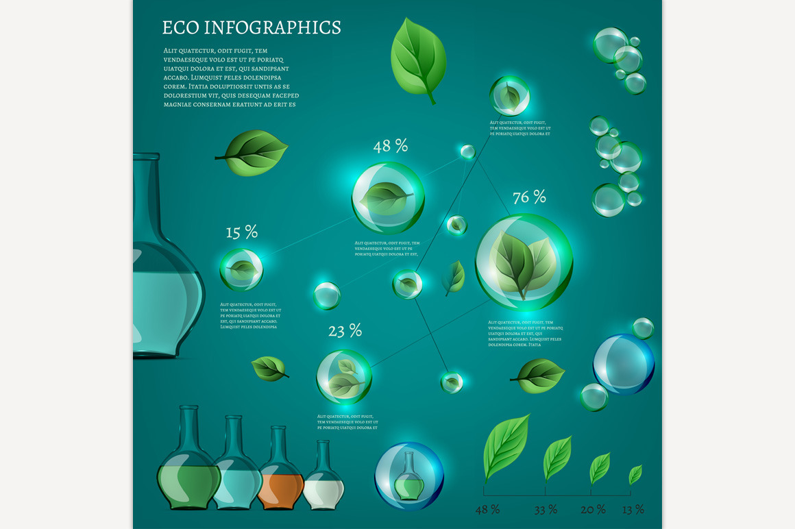 Bio Infographics Elements, a Healthcare Illustration by Anna's Shop