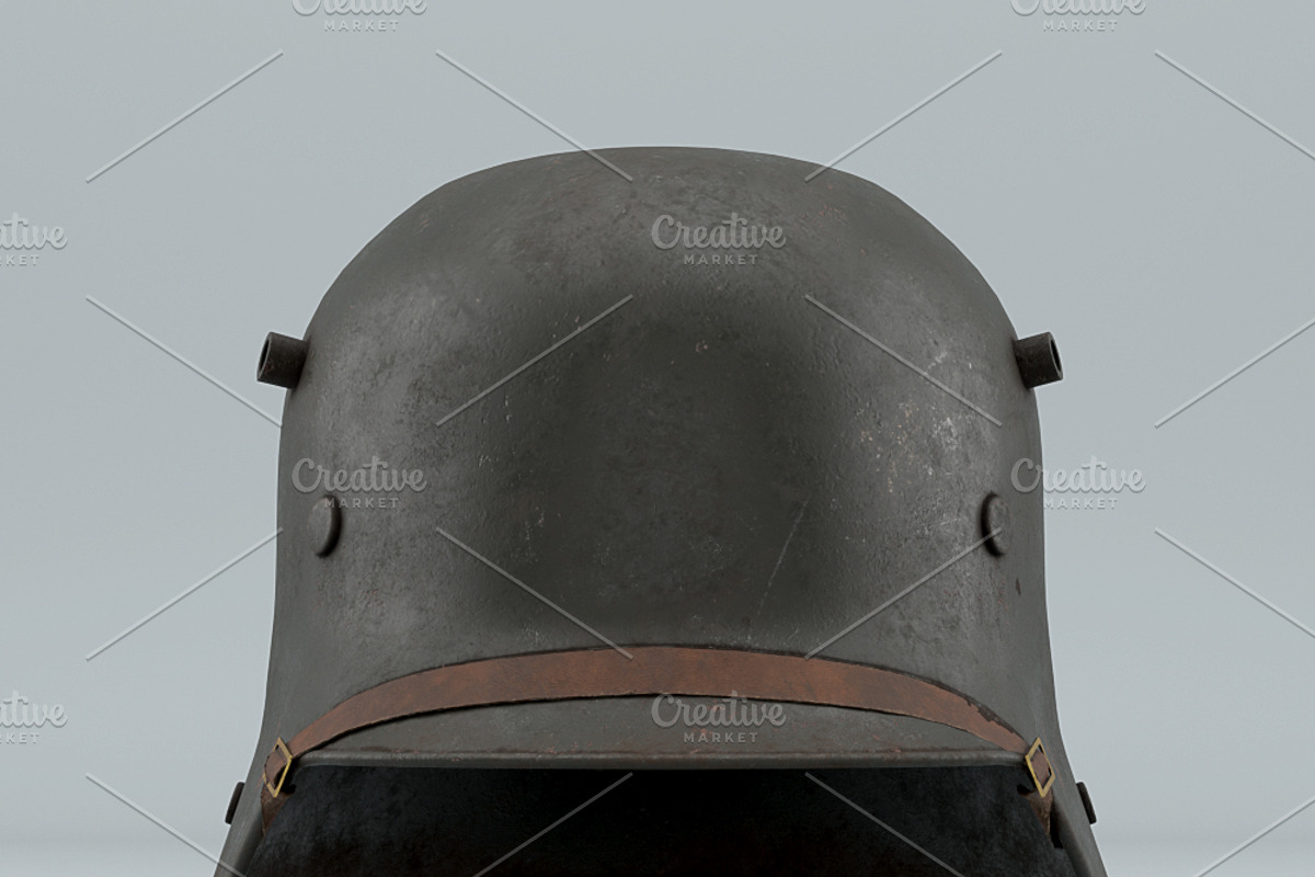 German Helmet WWI Stahlhelm M1916, an Object 3D Model by Vitamin