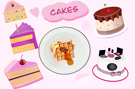 Cake digital assets for download | Creative Market