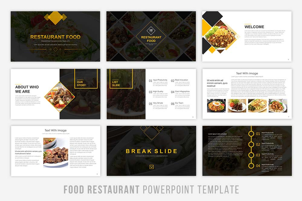 Food Restaurant Powerpoint Template