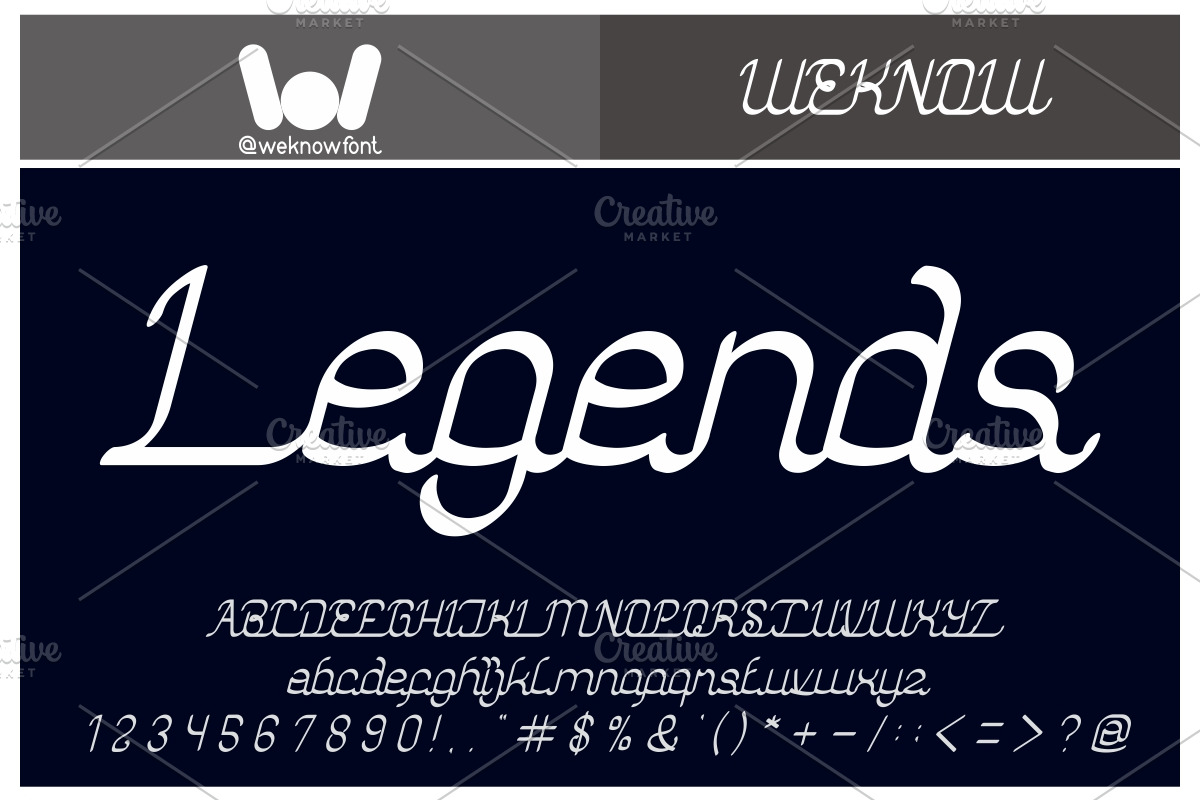 authentic love font, a Script Font by weknow | Creative Market