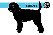 Cockapoo Vector Silhouette, an Illustration by Jon Hall Design ...