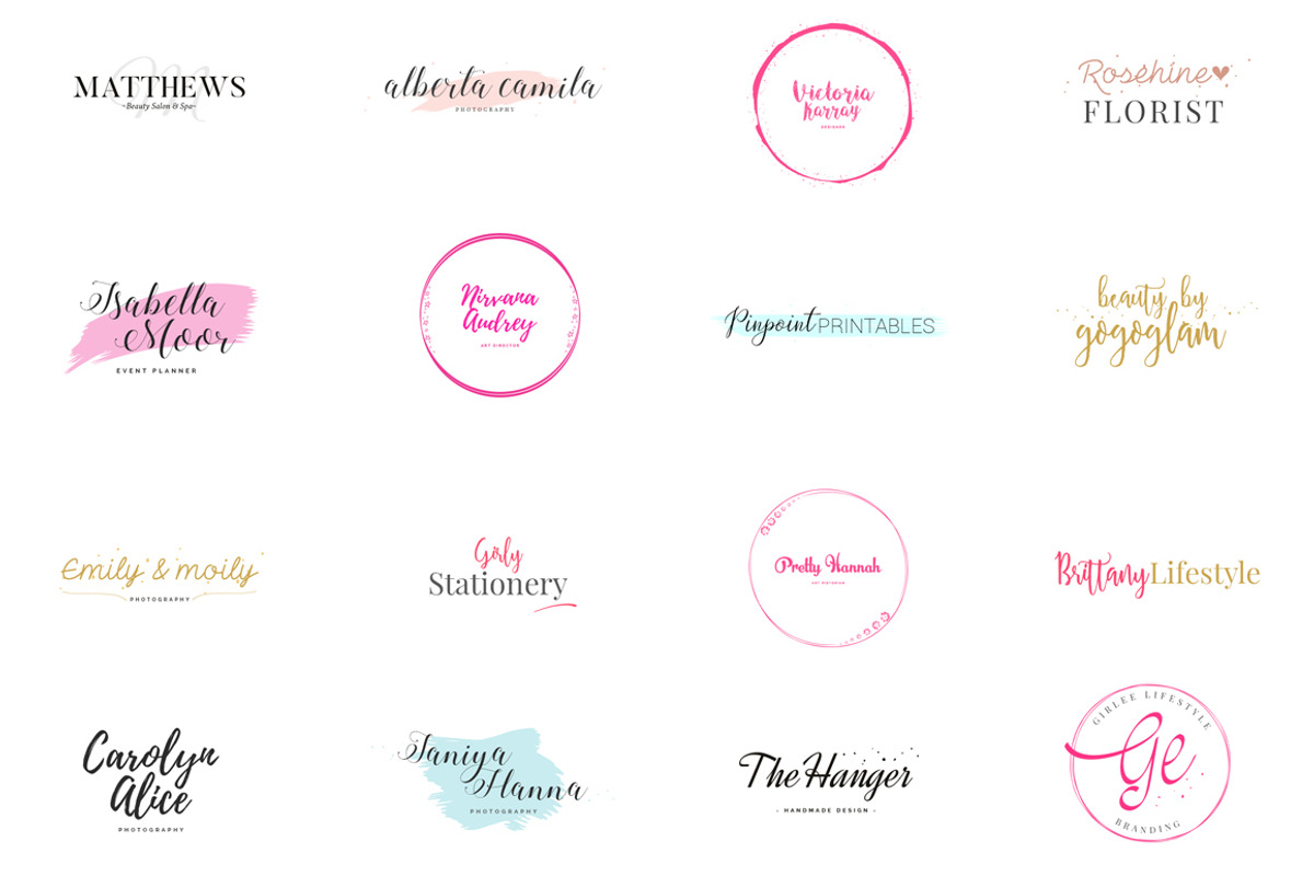 Girlboss Premade Branding Logos, a Branding & Logo Template by ...