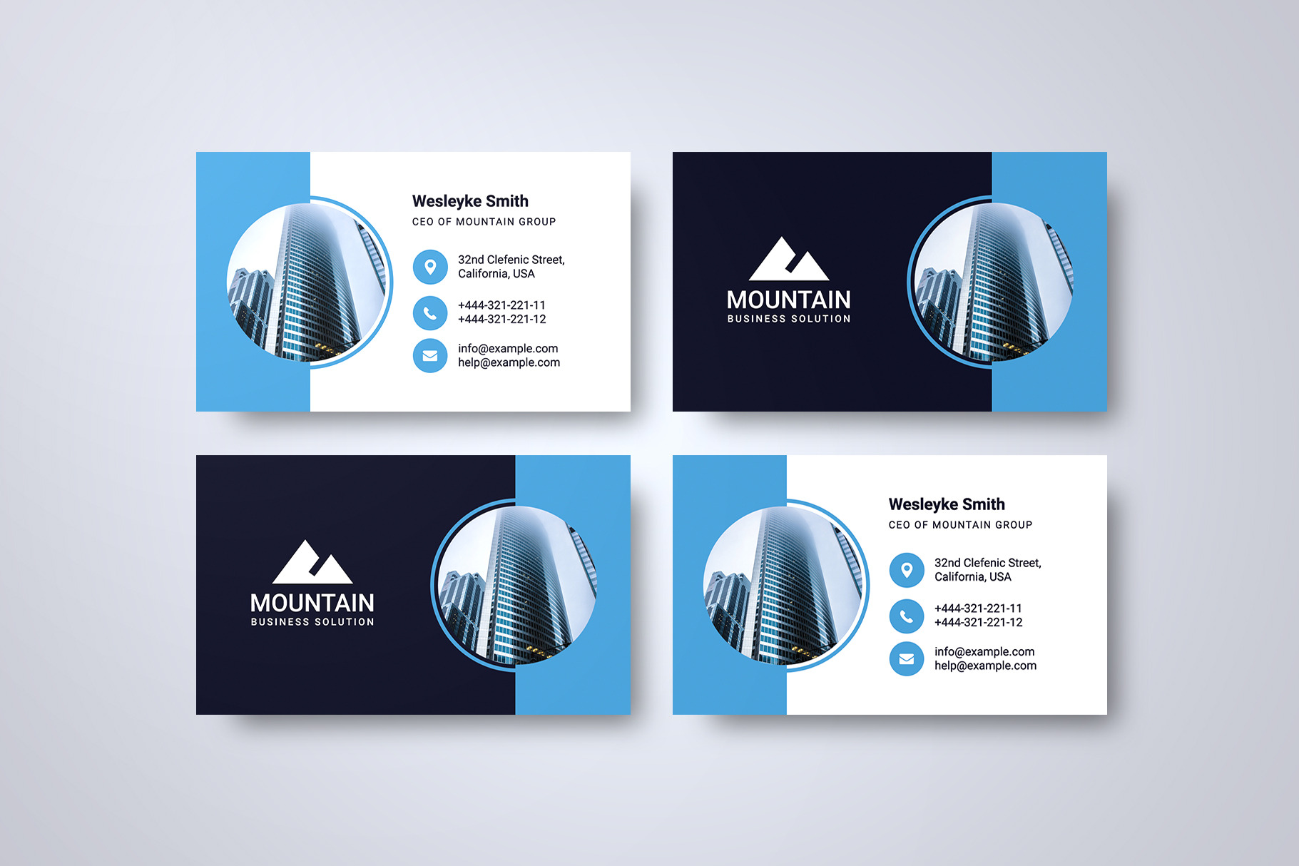 Corporate Business Card & Mock-up, a Business Card Template by Smashing ...
