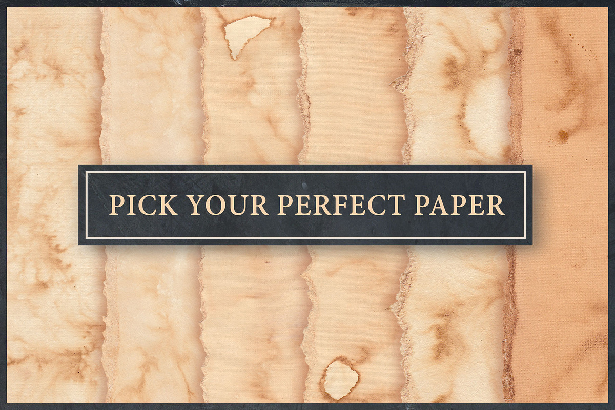 Vintage Paper Mockup Set, a Product Mockup by Creative Veila