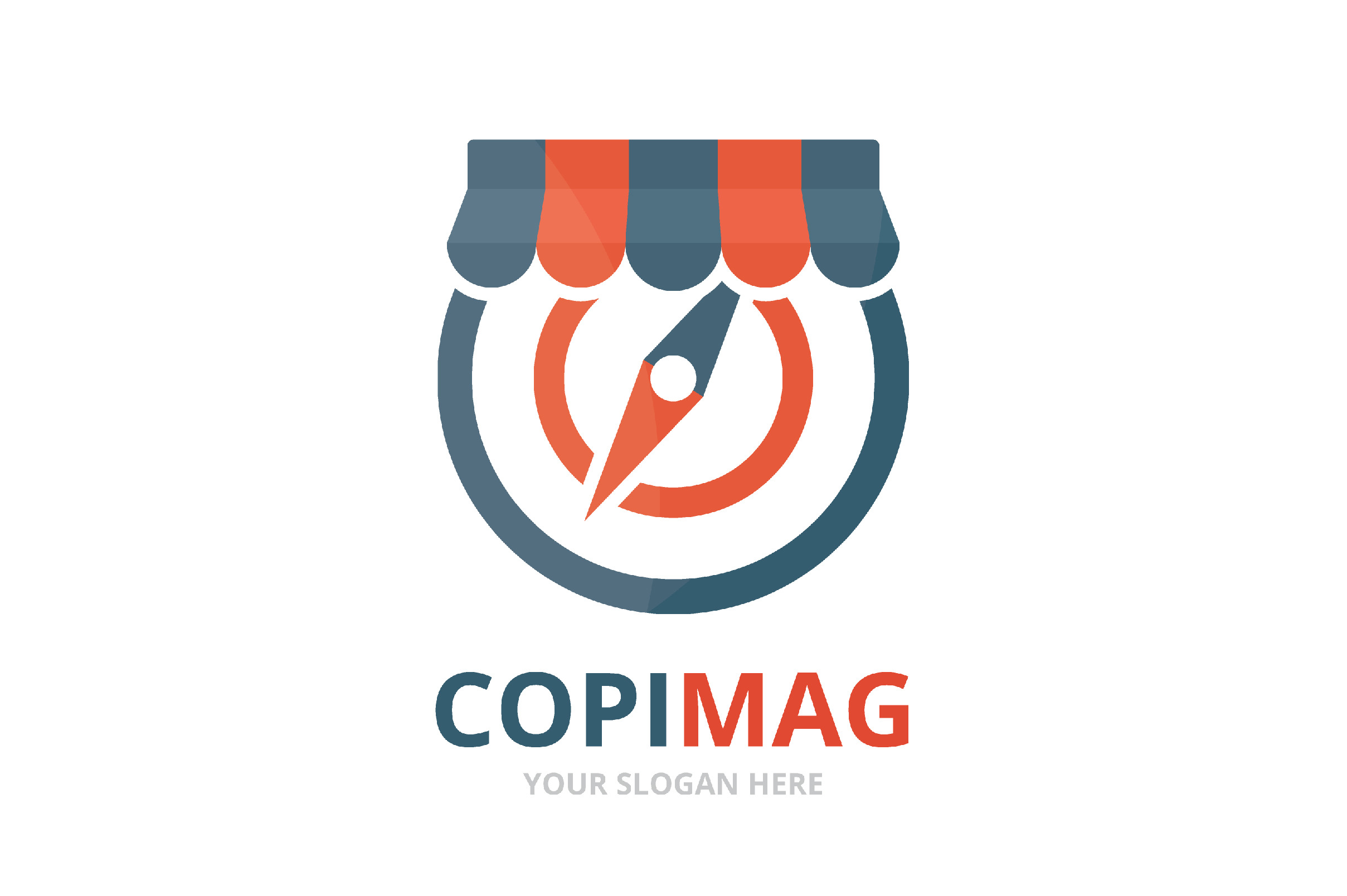 Vector compass and shop logo, a Branding & Logo Template by GraphiShop ...