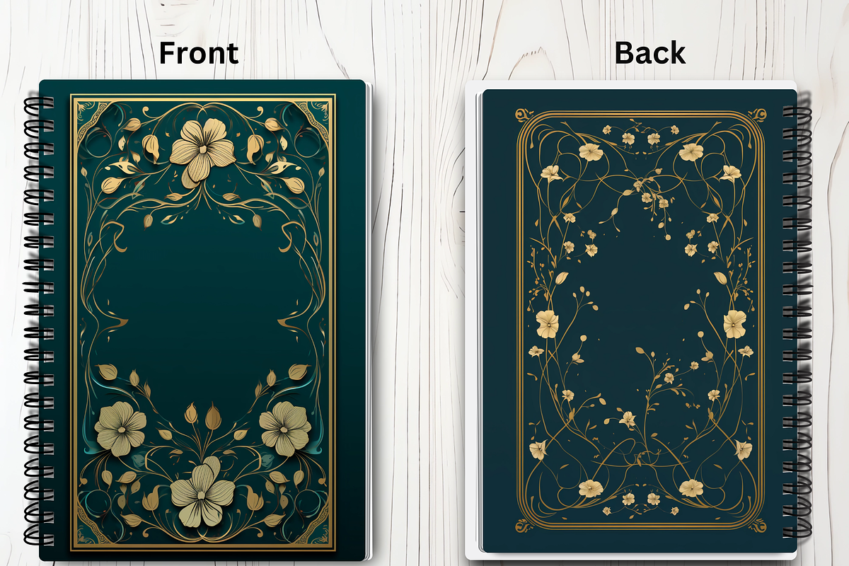 Ornate Gilded Green Book Covers