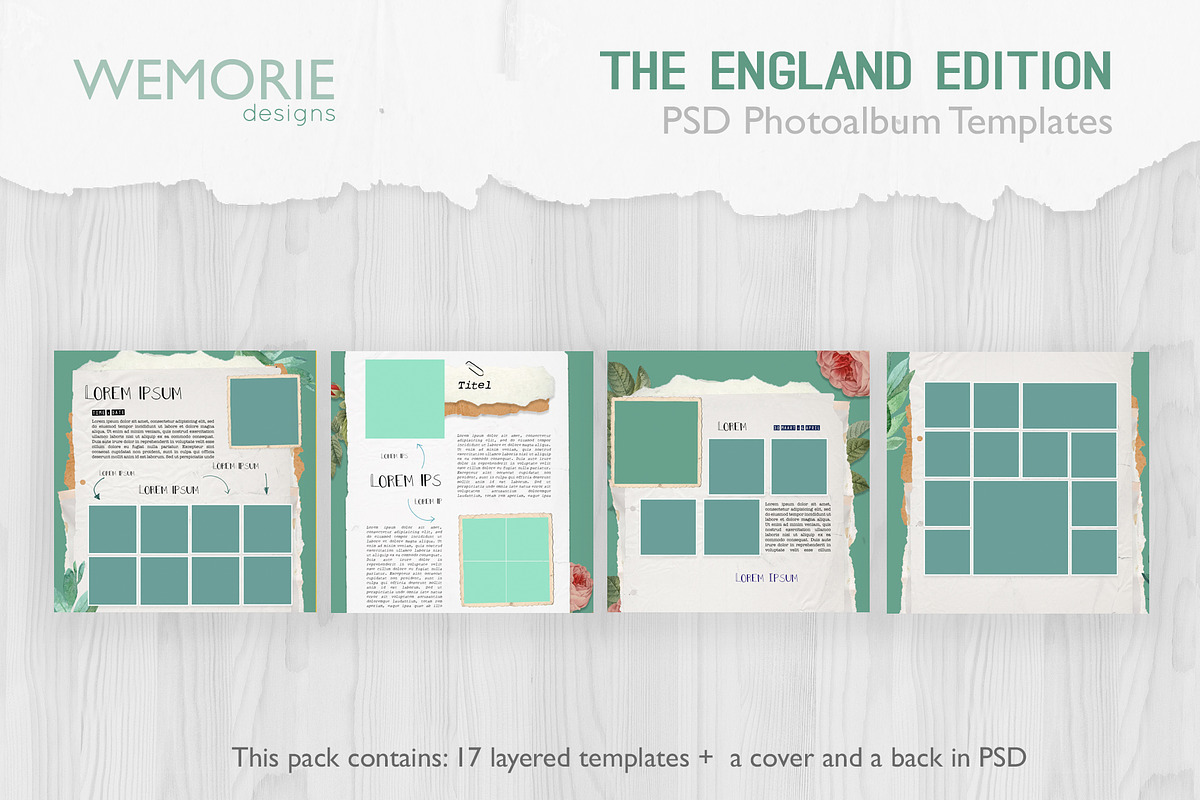 Square Photoalbum Template Scrapbook, a Magazine Template by Wemorie ...