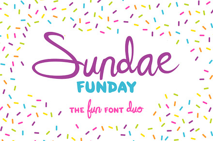 Sundae Funday Fonts & Graphics, a Script Font by Scott Howard