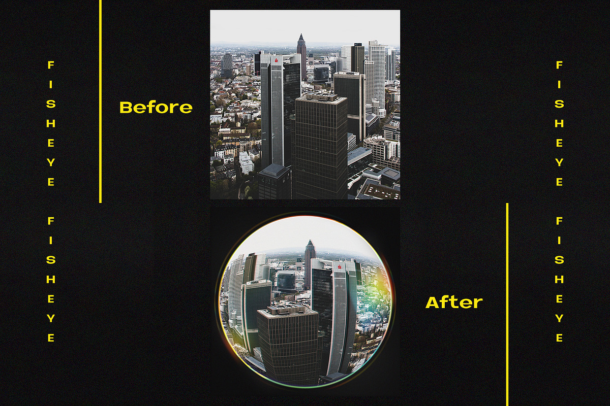 Fisheye Lens Photo Effect, a Texture Graphic by Freezerondigital