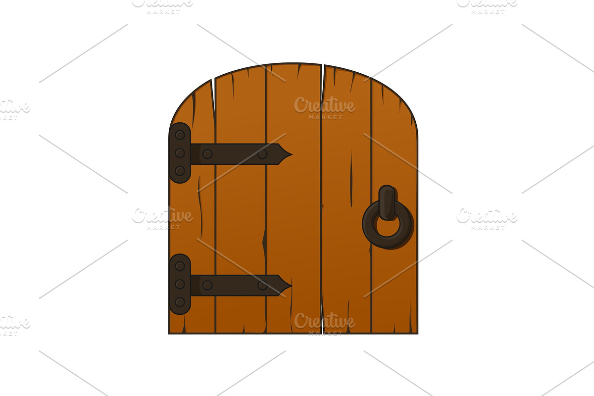 Cartoon style Wooden Arc door, an Illustration by piter.goskov ...