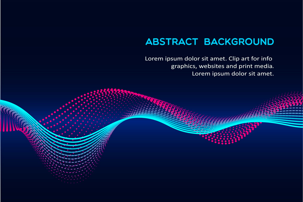 Waves Abstract Backgrounds, a Decorative Illustration by Faber14